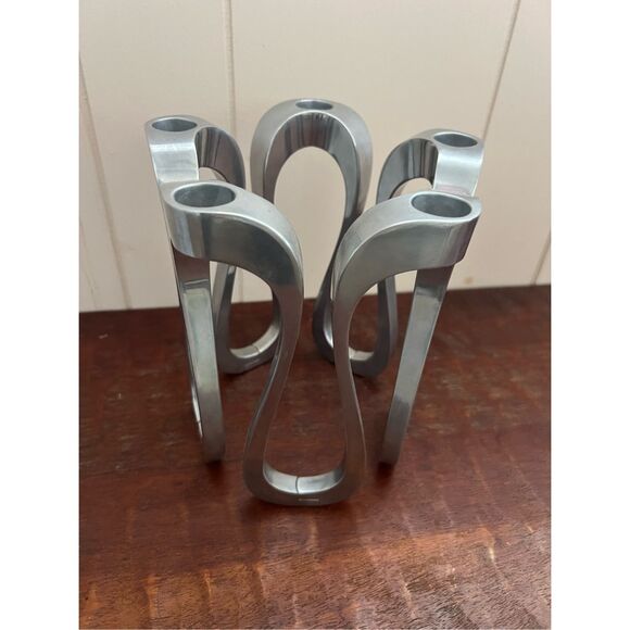 Umbra | Accents | Umbra Mid Century Modern Silver Toned Tall Candelabra ...